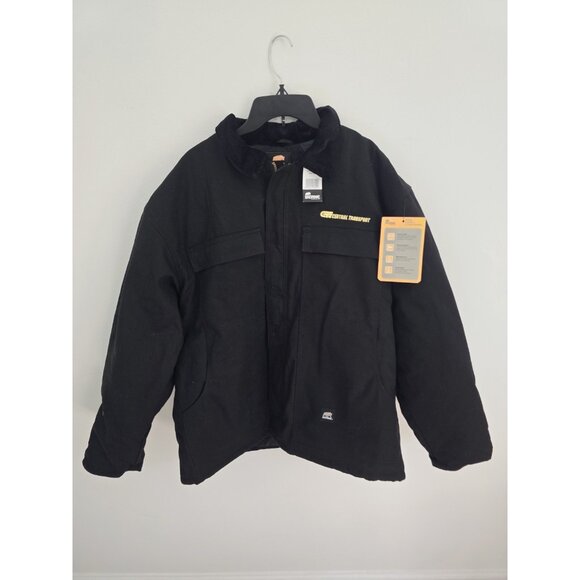 Berne | Jackets & Coats | Berne Heritage Duck Chore Black Cotton Canvas ...